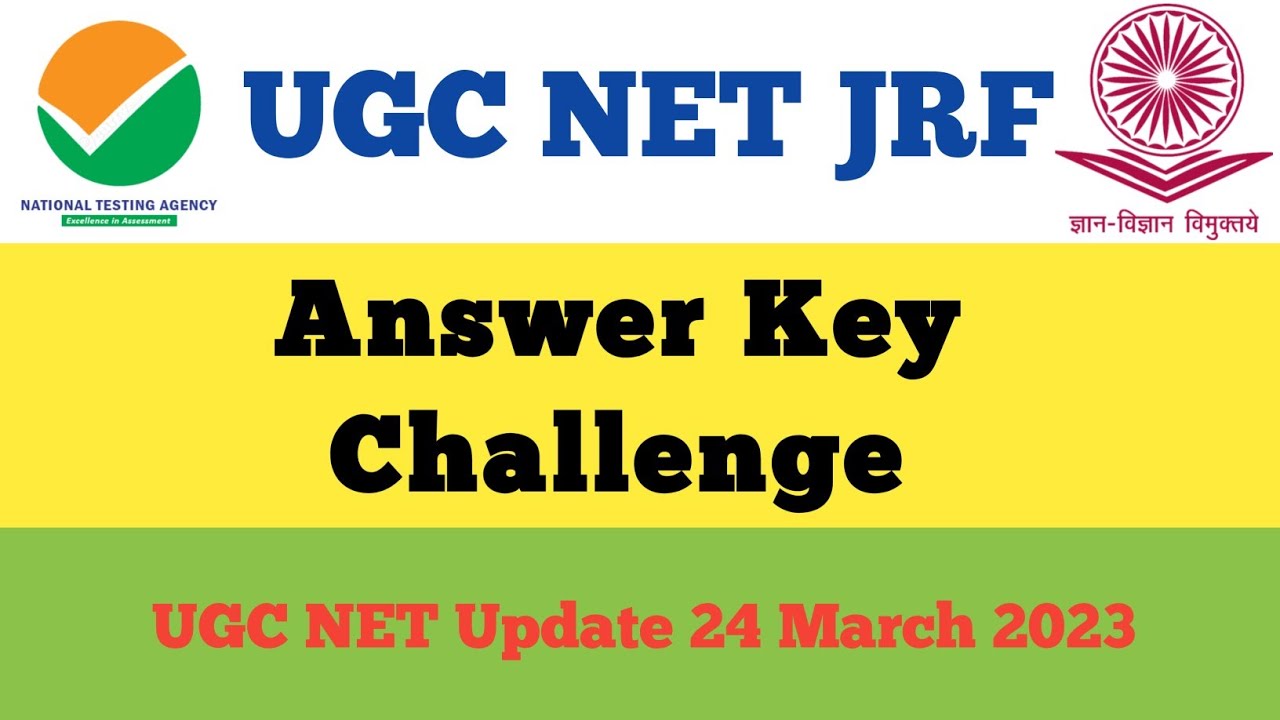 Update || UGC NET JRF Answer KEY Challenge || 24 March 2023 - YouTube