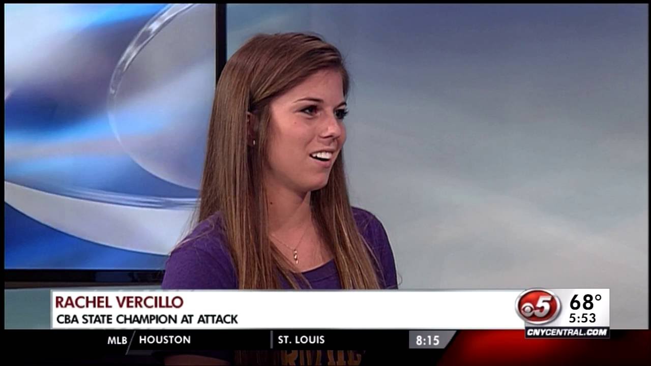 Rachel Vercillo of CBA Girls Lacrosse is live in CBS-5 studios - YouTube