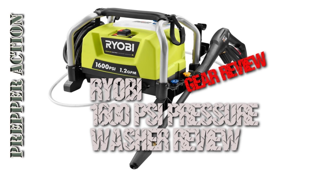 RYOBI Electric 1600 PSI pressure washer review. - YouTube