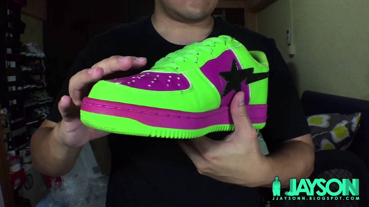 Unbox: Bape X Marvel Hulk Bapesta - YouTube
