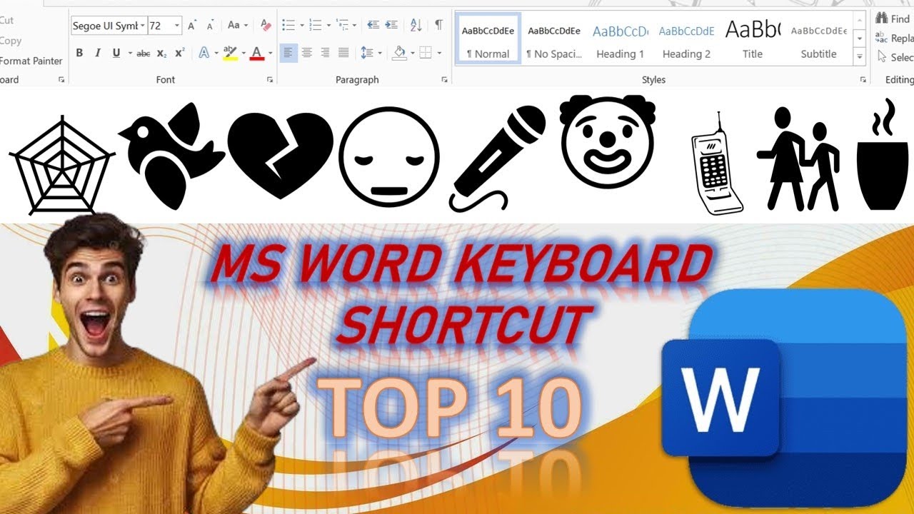 Ms Word keyboard shortcuts symbol 😍||top 10 symbol formula 📱☕🎤🤡💔||# ...