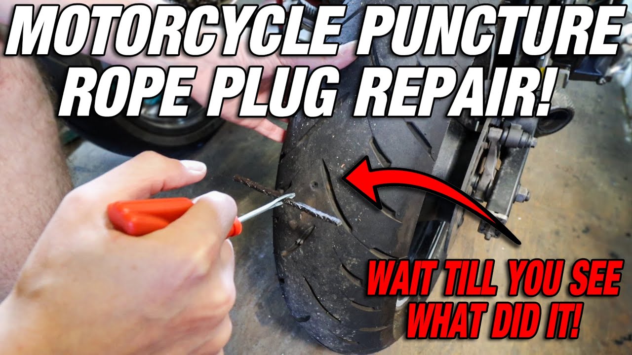 Putting A Plug In Motorcycle Tire | Reviewmotors.co