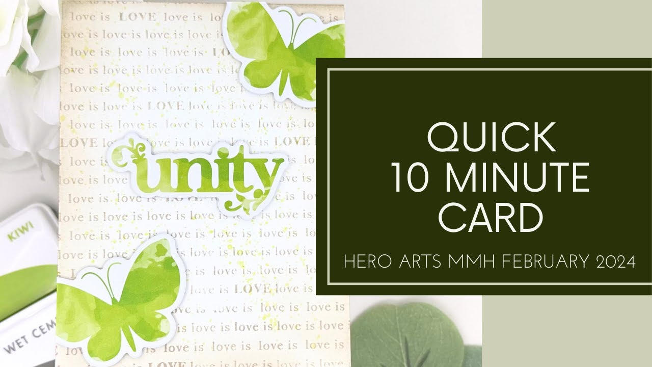 QUICK 10 Minute Card: Hero Arts MMH PREMIUM Kit February 2024 - YouTube