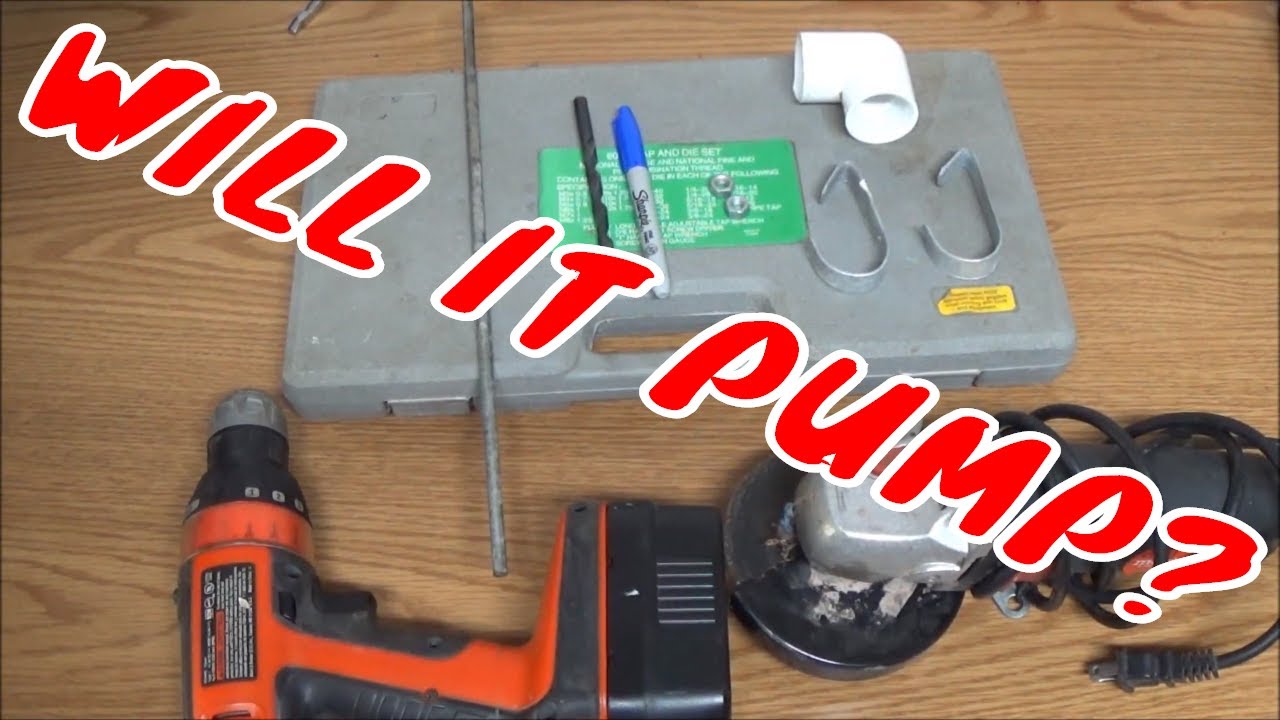 Homemade Drill Pump....FAIL? - YouTube