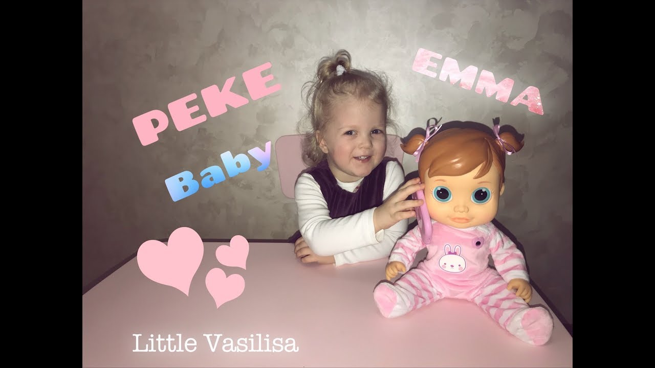 НОВИНКА! Распаковка говорящей интерактивной куклы. Peke Baby Emma Baby ...