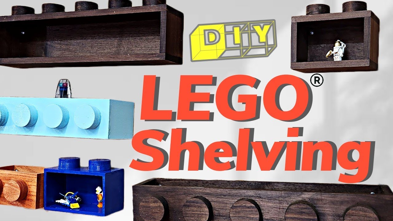 Wooden Legos Stack Better than Plastic. FREE PLANS - YouTube
