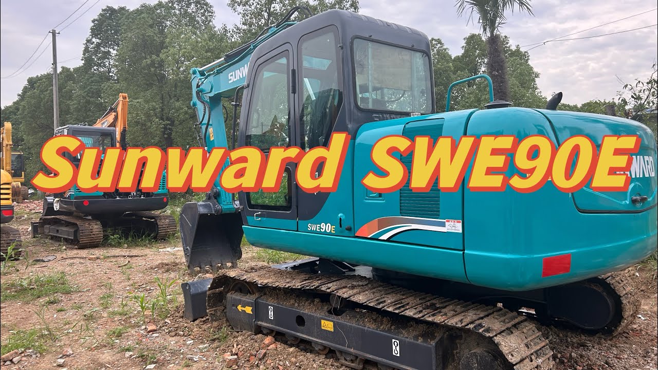 Finally confirm the performance of the used excavator Sunward SWE80E ...