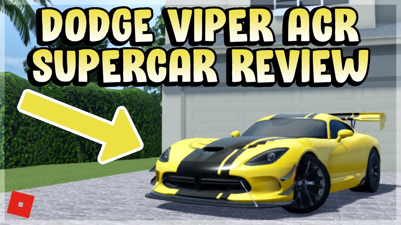 *LIMITED* DODGE VIPER ACR REVIEW | Southwest Florida Roblox - YouTube