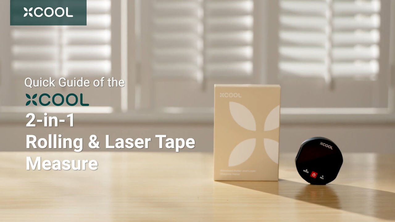 Quick Guide of the xCool 2-in-1 Rolling & Laser Tape Measure - YouTube