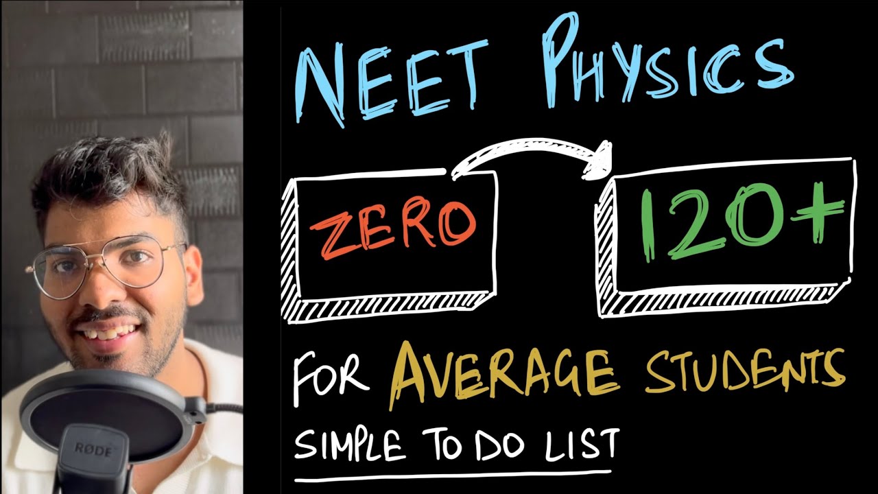 NEET physics for average students | from ZERO to 120+ | NEET 2024 - YouTube