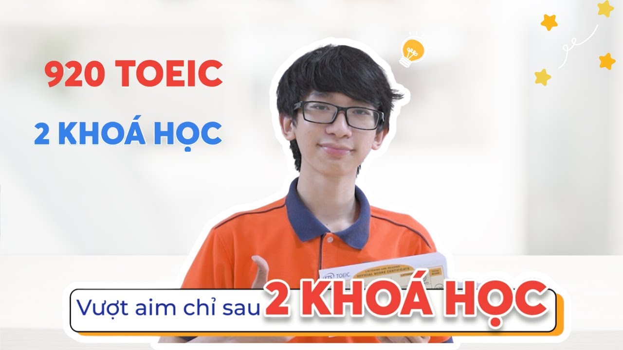 Sinh viên HUTECH tăng tốc vượt band chỉ sau 2 khóa học đạt 920 TOEIC | Ms Hoa TOEIC - YouTube
