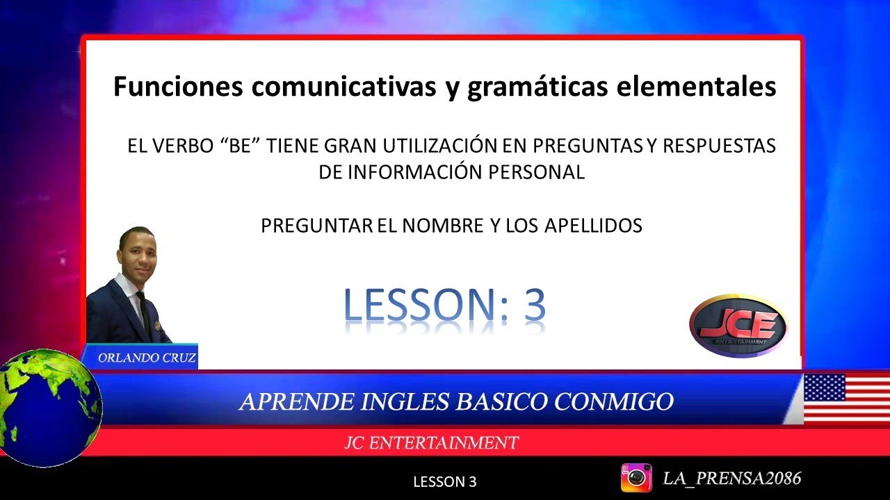 APRENDE INGLES LESSON: 3 - YouTube