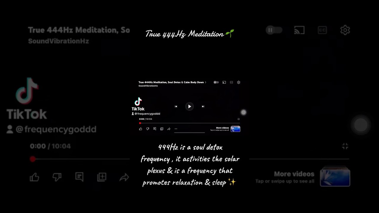 True 444Hz Meditation #444Hz #528Hz #432Hz #Meditate #Meditation # ...