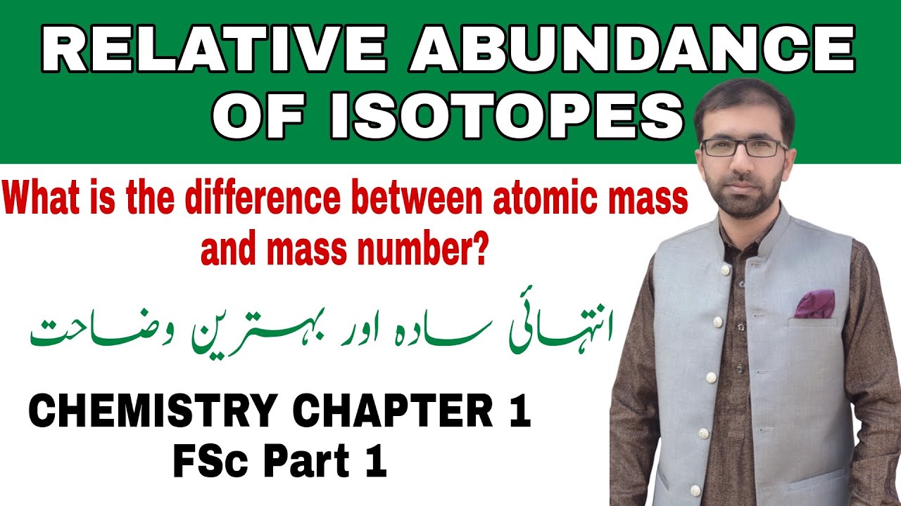 Relative abundance of Isotopes || Chemistry Chapter 1 FSc Part 1 ...