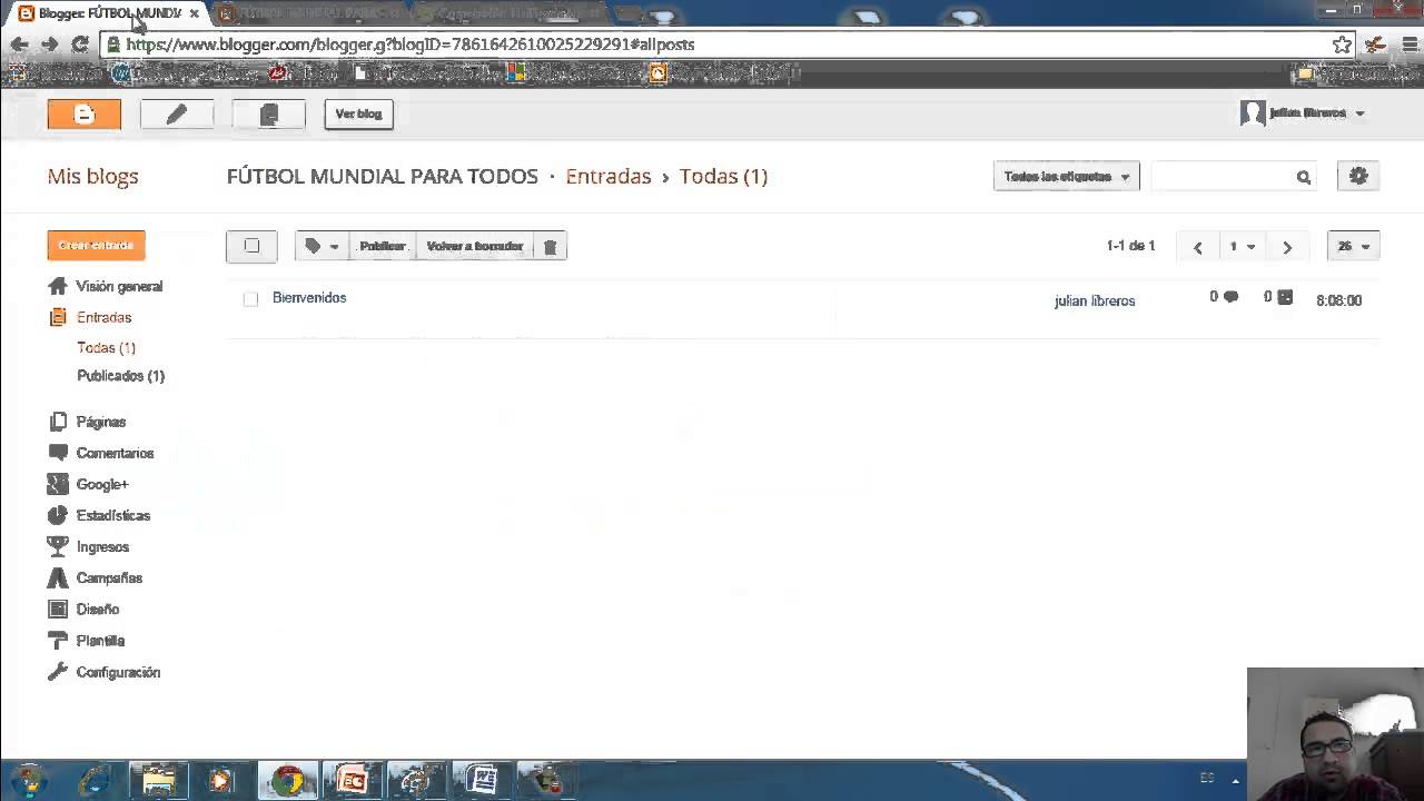 VIDEO TUTORIAL REALIZACION DE BLOG JULIAN LIBREROS - YouTube