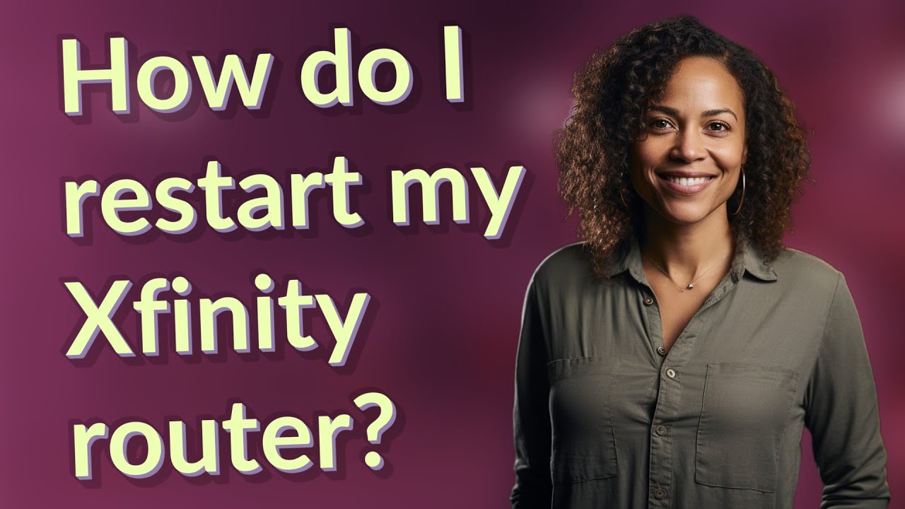 How do I restart my Xfinity router? - YouTube