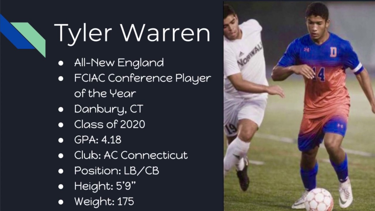 Tyler Warren 2018 Junior Year Soccer Highlights - YouTube