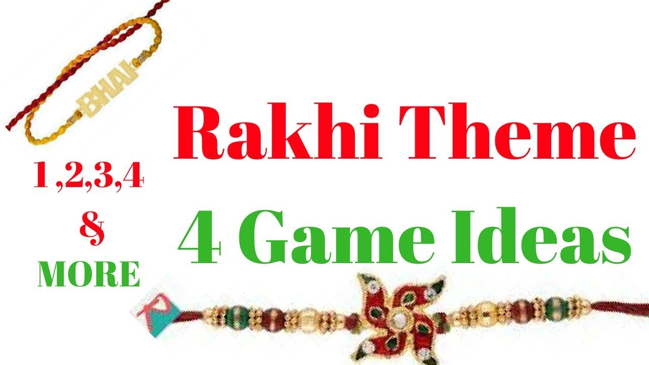 Rakhi Theme 4 Game for Kitty Party (RakshaBandhan 2018)|Prachi's Game ...