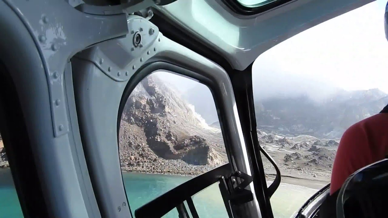 Landing on White Island with Frontier Helicopters - YouTube