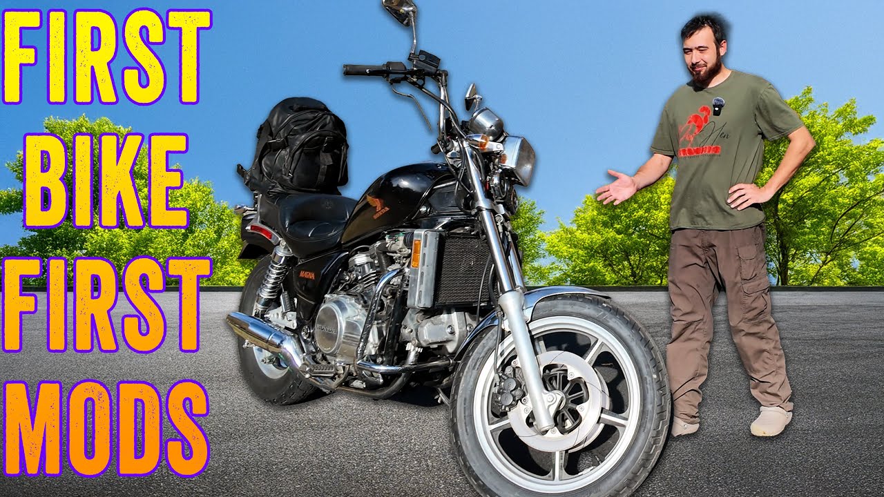 I bought (and IMMEDIATELY modified) a vintage Honda Magna - YouTube
