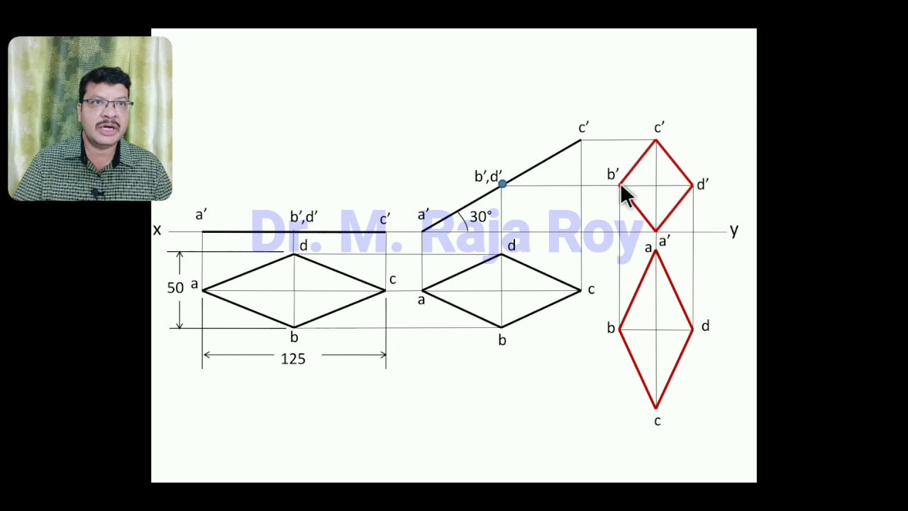 Projections of Planes : Rhombus Problem - YouTube