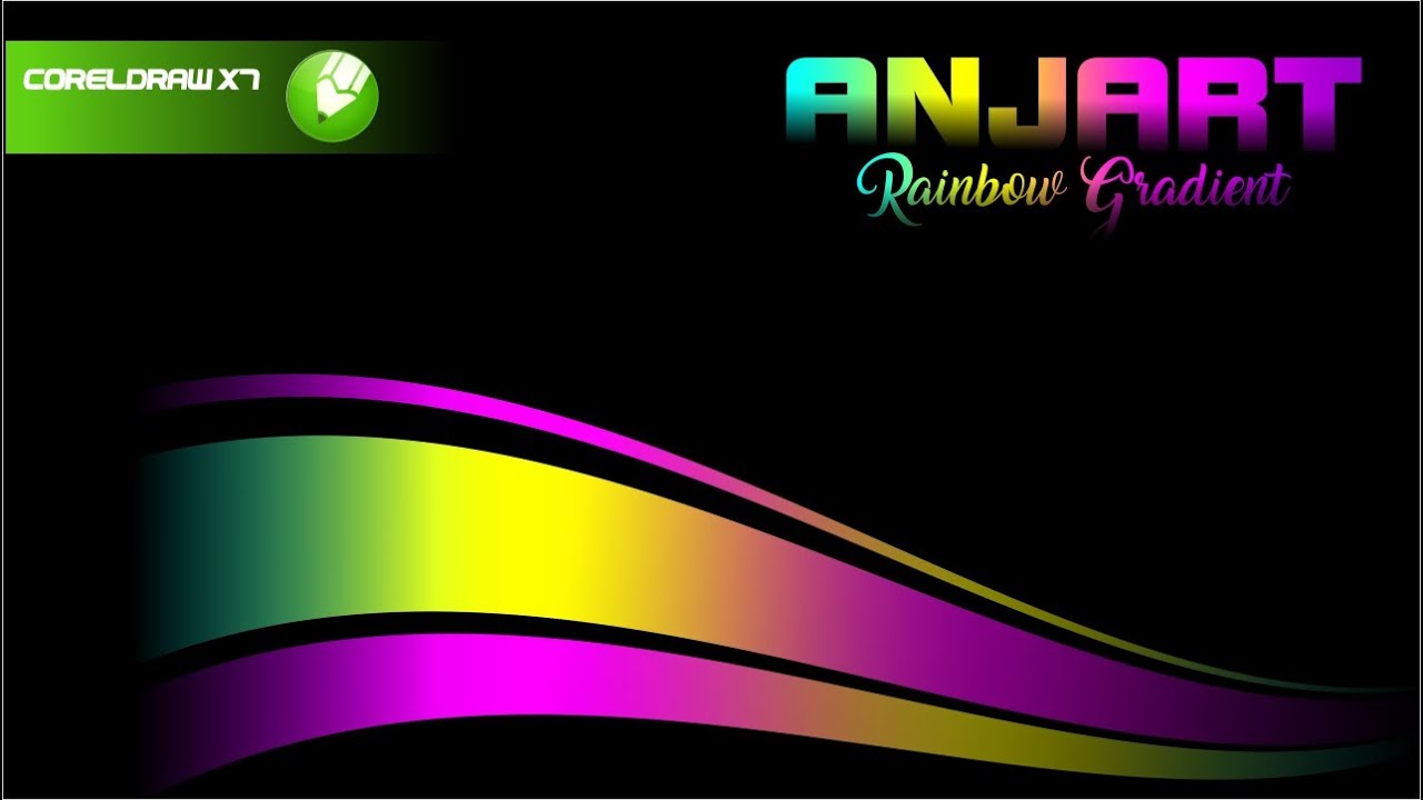 TUTORIAL RAINBOW GRADIENT Belajar CORELDraw X7 - YouTube