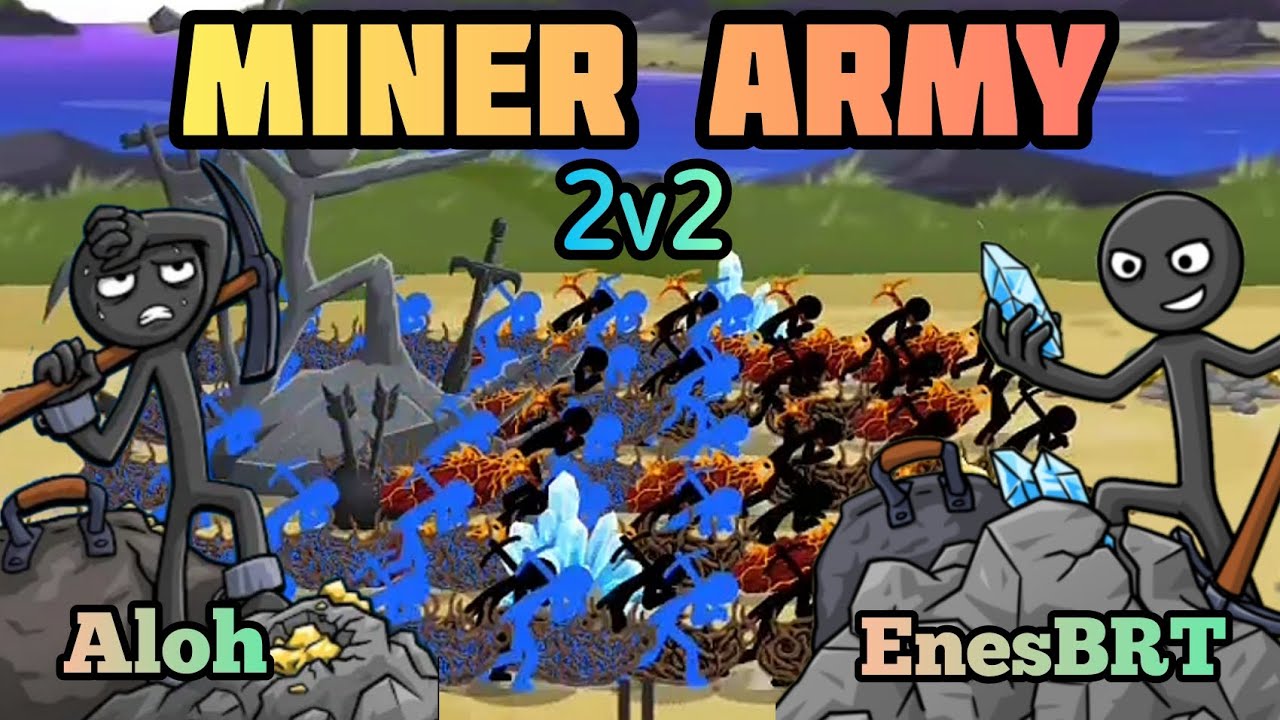 EPIC 2V2 ONLY MINERS CHALLENGE WITH MAX UPGRADED MINERS! These Miners ...