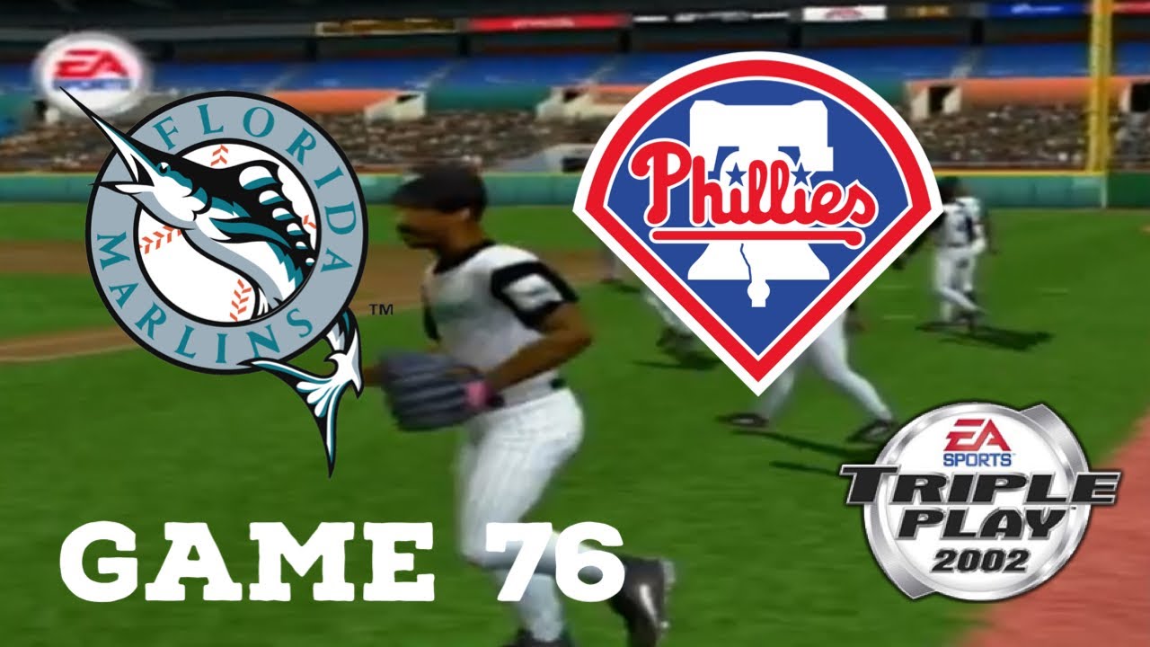 Triple Play Baseball 2002 Full Game sim: Marlins vs Phillies Game 76 ...