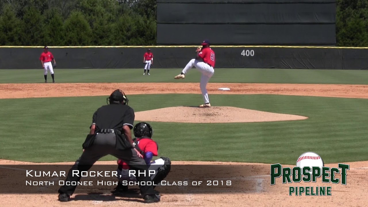 Kumar Rocker, RHP prospect video, RHP, North Oconee High School Class ...