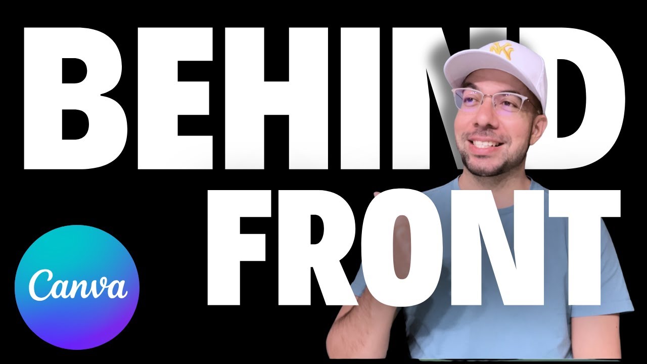 Text Behind Images Effect in Canva | Simple & Fast! - YouTube