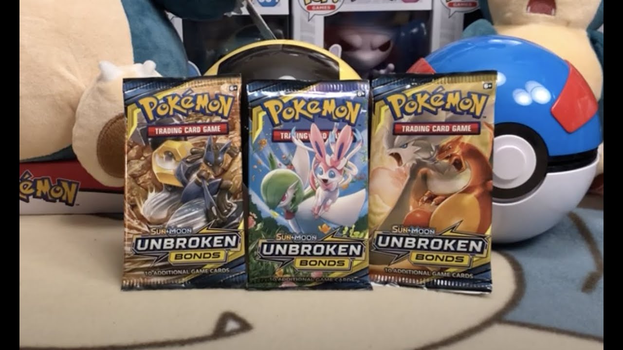 3 Random Pokemon Booster Packs Opening #38 - Unbroken Bonds - YouTube