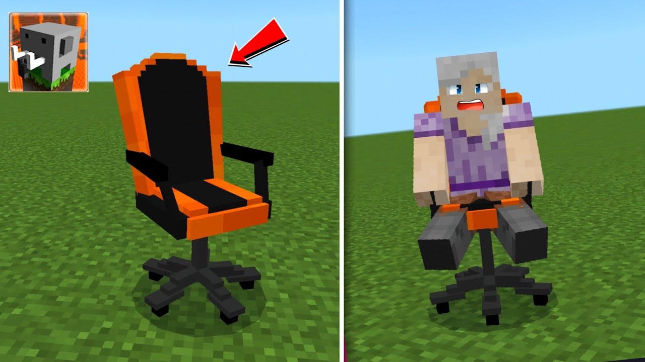 How to make a Gaming Chair in Craftsman - YouTube