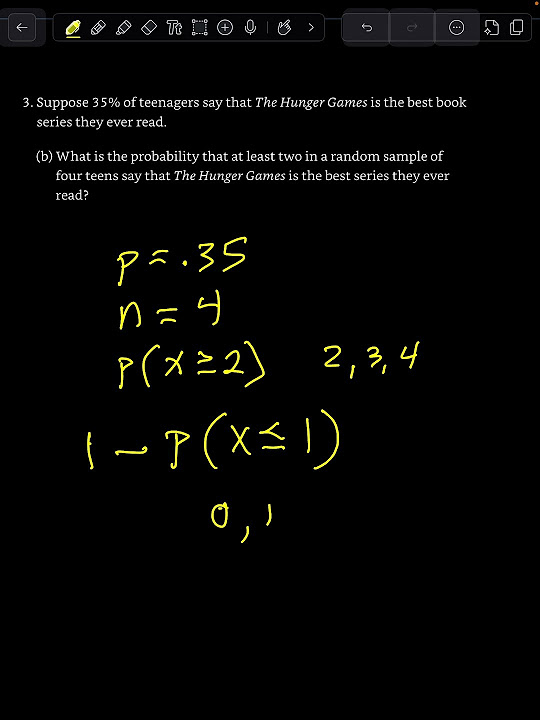 AP Stats Exam Review binomial probability distribution - YouTube