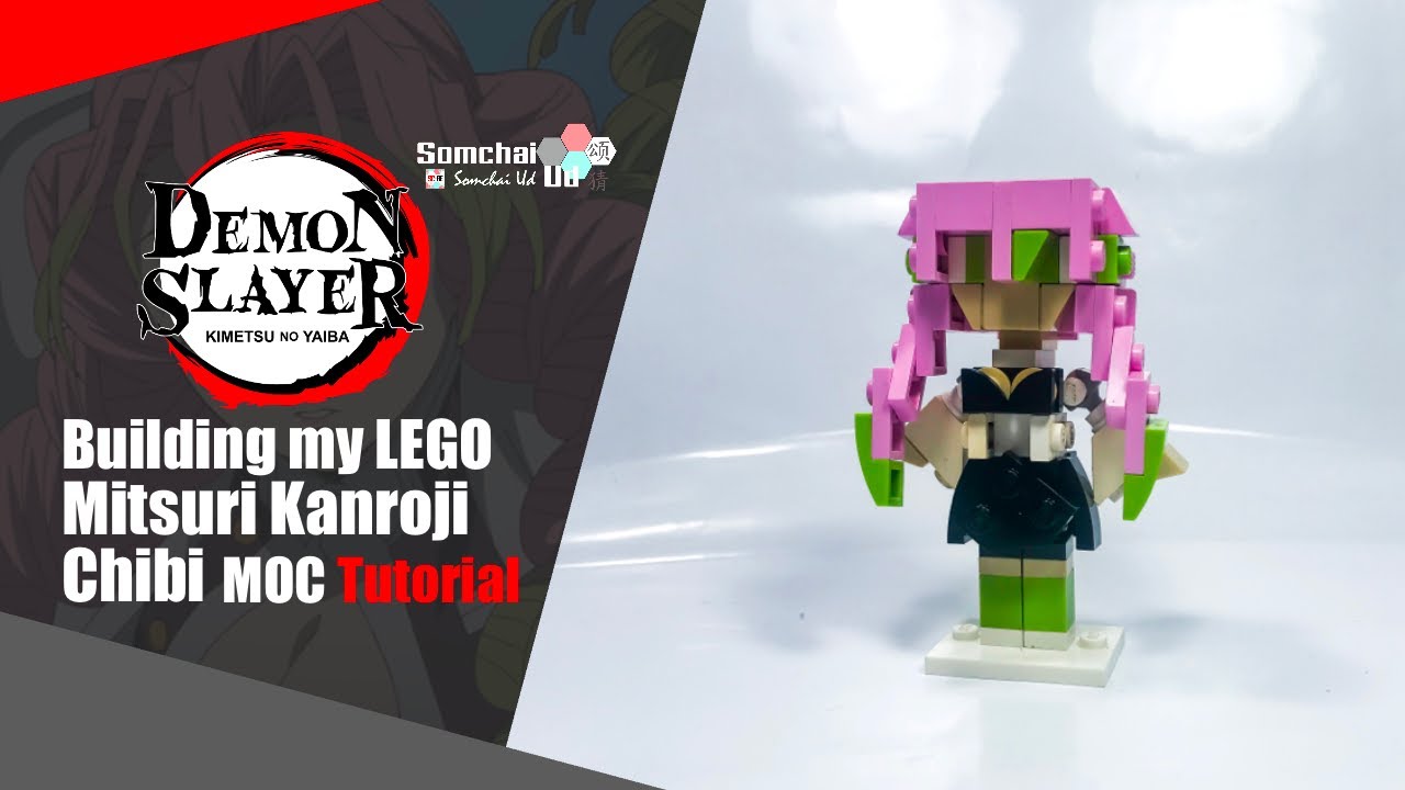 LEGO Demon Slayer Mitsuri Kanroji Chibi MOC Tutorial | Somchai Ud - YouTube