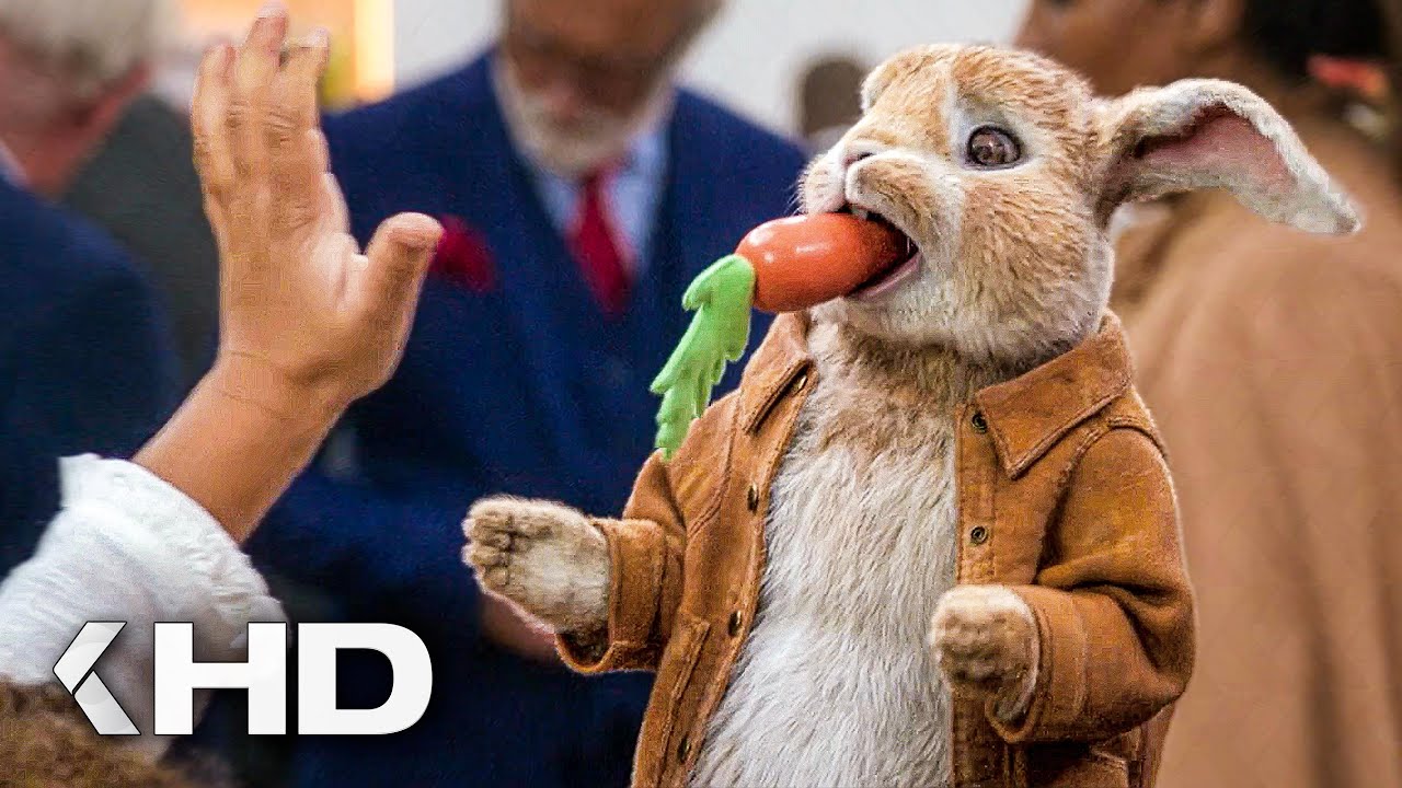 Rabbit Pretends To Be A Robot Scene - Peter Rabbit (2018) - YouTube