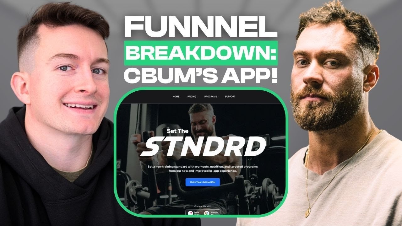 Funnel Hack | Marketer Reviews CBUM's STNDRD Fitness Website ...