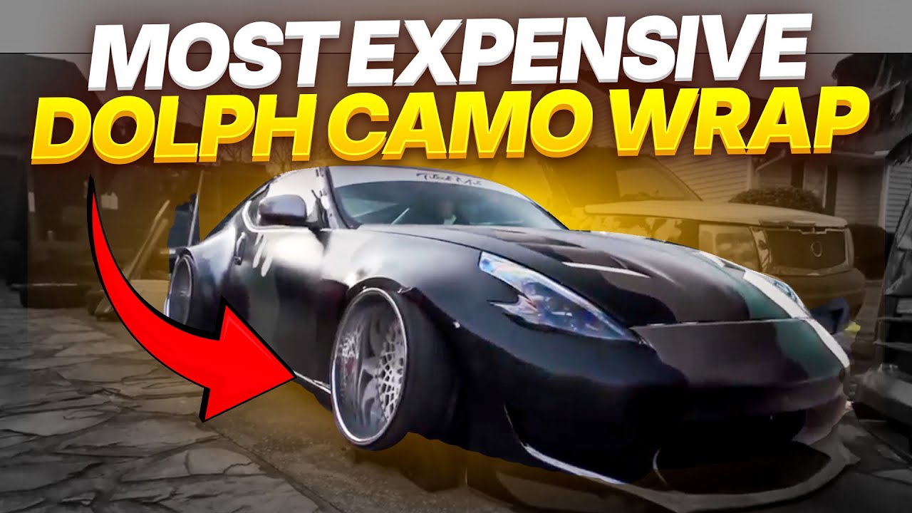 Wrapping my 370z in Young Dolph camo - YouTube