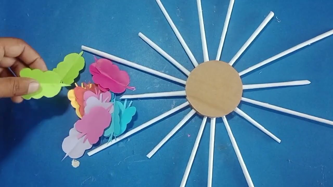 DIY Butterfly Paper Wall Hanging / Paper Craft For Home Decoration ...