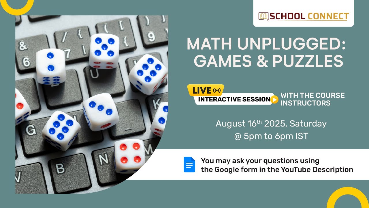 School Connect - Math Unplugged: Games & Puzzles - Live Session - 16 ...