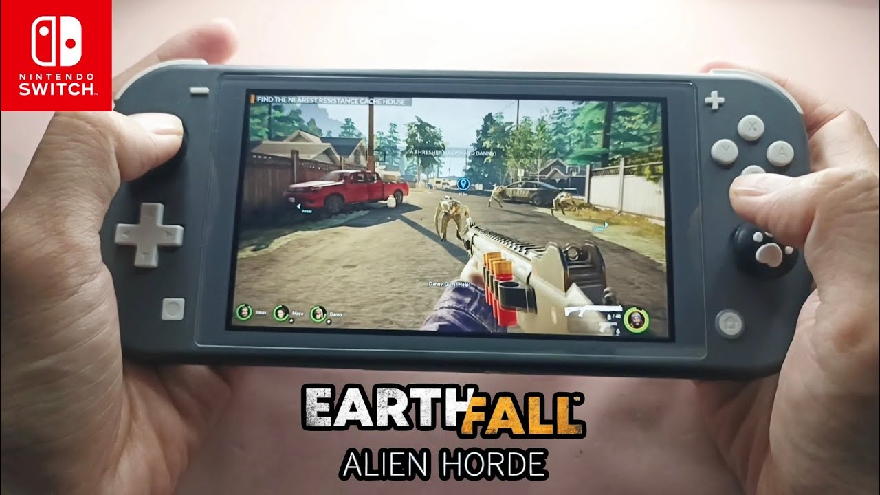 EARTHFALL Alien Horde Gameplay Nintendo Switch Lite - YouTube