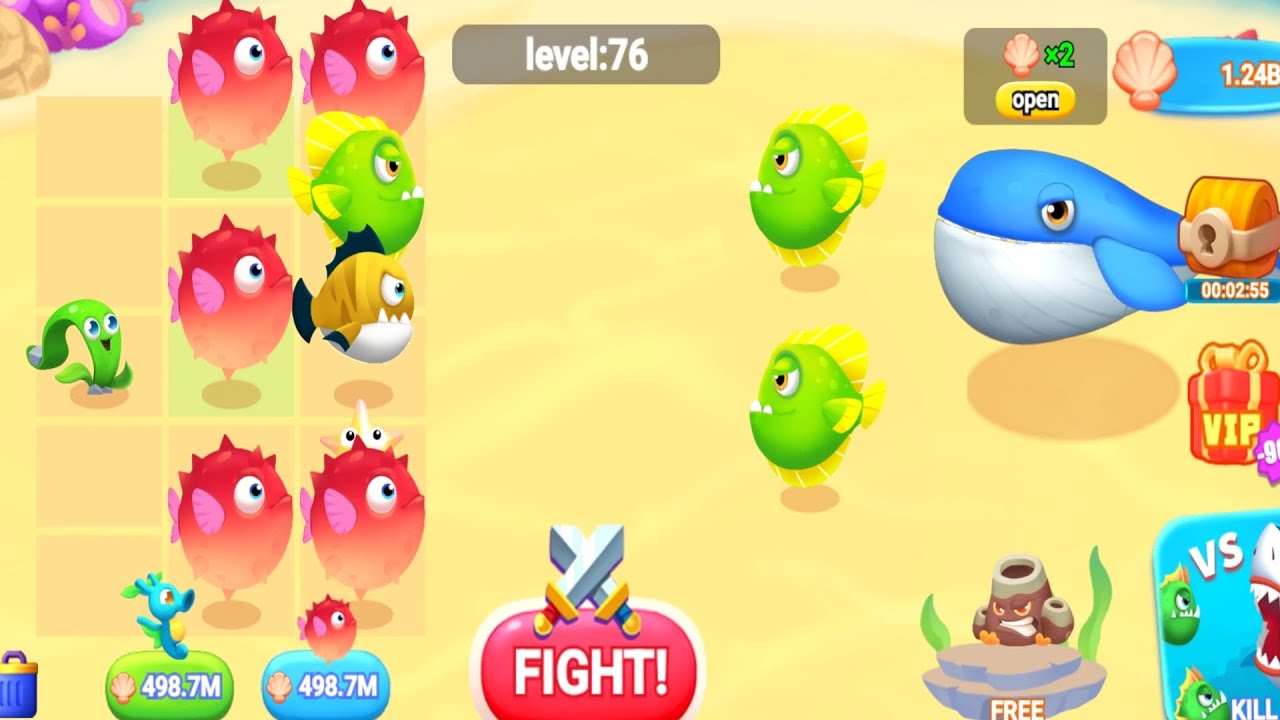 Merge Fish Monster 3d Battle: Sea Creatures vs Mega Shark, New Mobile ...