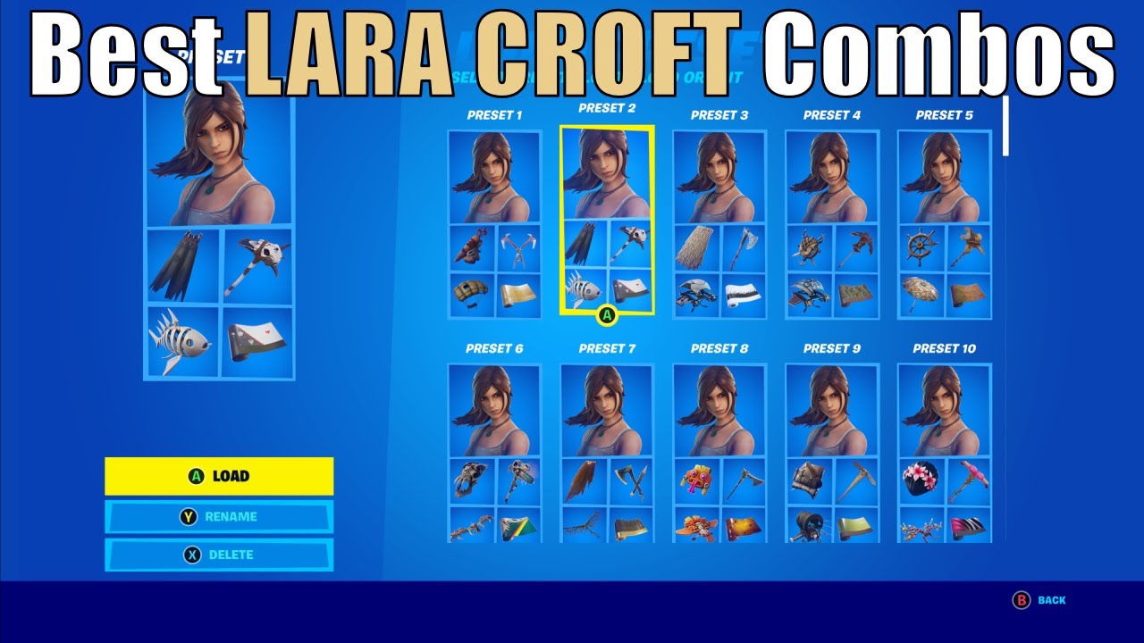 35 Best LARA CROFT Skin Combos (Fortnite Battle Royale) - YouTube