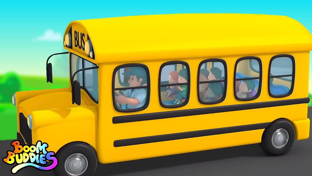 Wheels On The Bus, School Bus and Fun Nursery Rhyme for Kids - YouTube