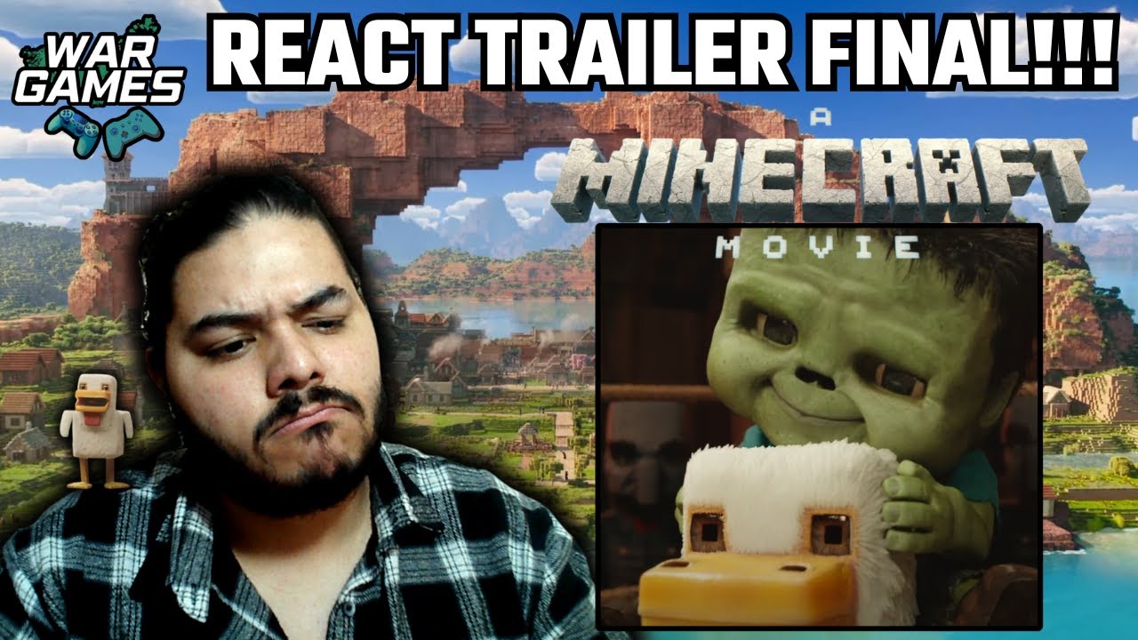 Um Filme MINECRAFT - React Trailer final NOVAS IMAGENS!!! - YouTube