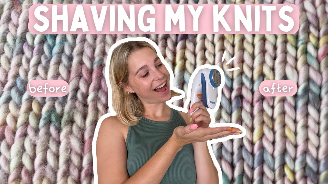 using a fabric shaver on my knits ~ no more fuzz + pilling! ~ - YouTube