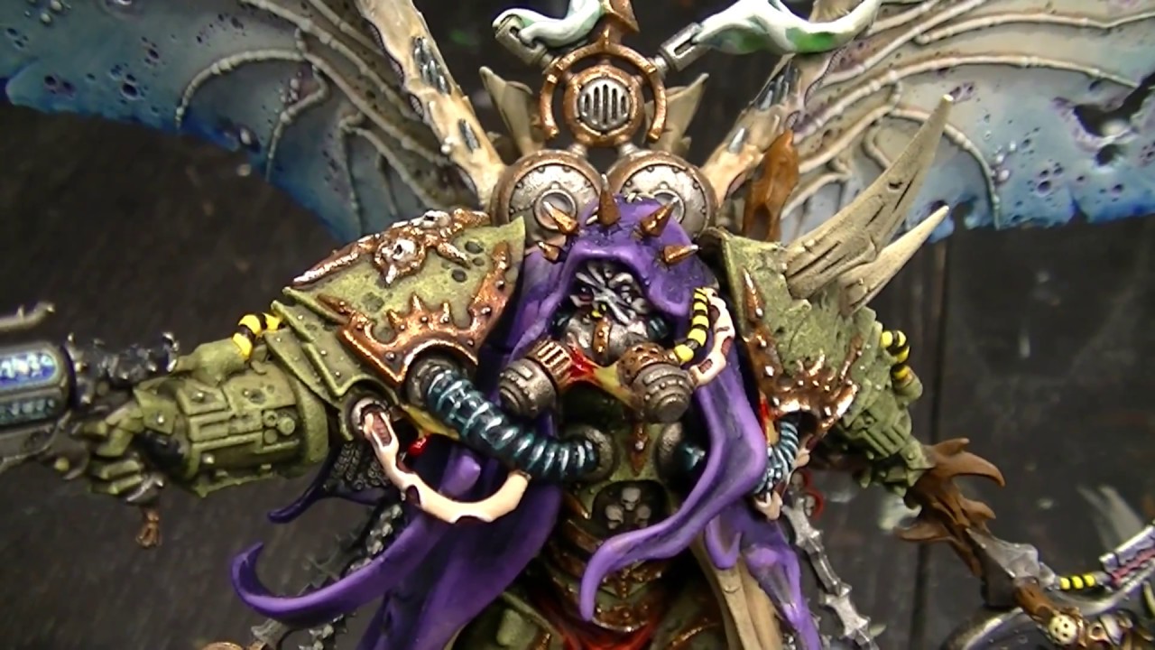 How to paint: Mortarion. No Airbrush !!! - YouTube