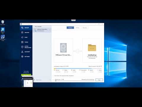Moving the backup files in Acronis True Image 2018 - Method 1