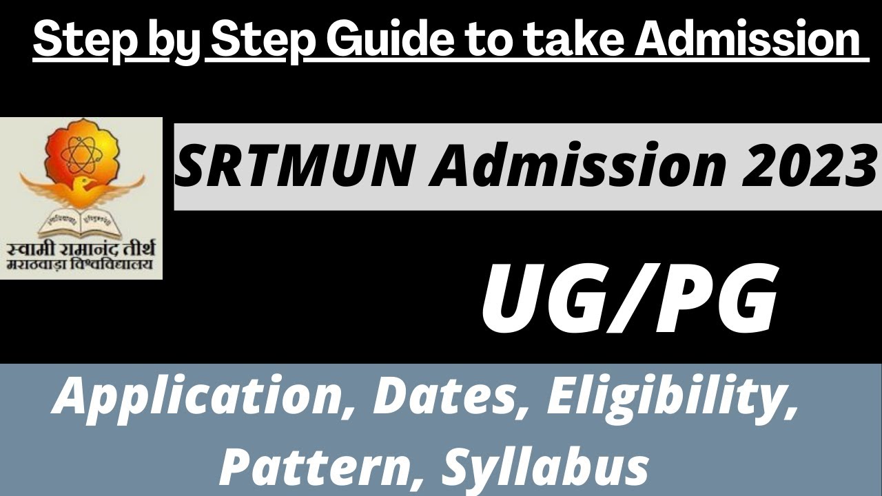 SRTMUN Admission 2023 : Application (Soon), Dates, Eligibility, Pattern ...