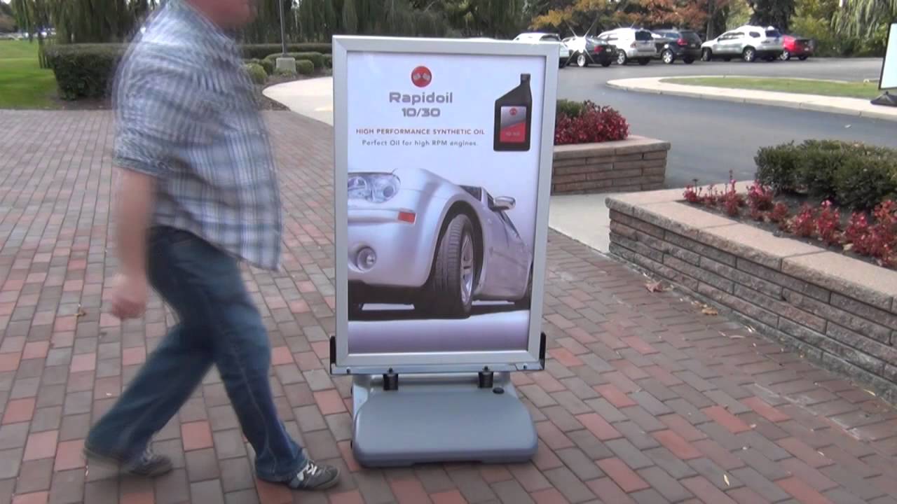 WindMaster® Curb Sign Assembly - YouTube