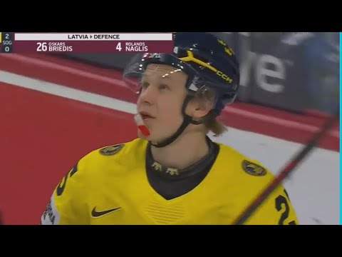 Eddie Genborg(2nd Round’25) mixtape vs Latvia WJC January 2nd - YouTube